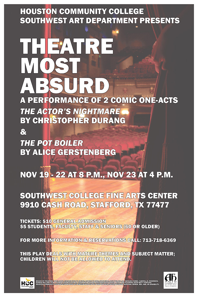 Theatre Most Absurd Card And Poster – Sergio Huston